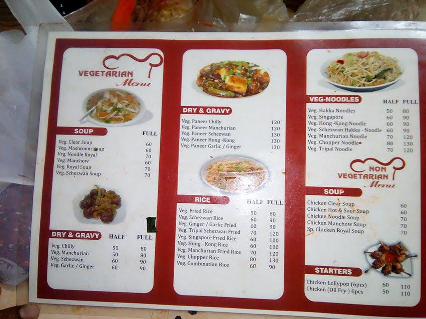 Menu at Pintu Chinese Corner, Mumbai, Chhatrapati Shivaji Rd