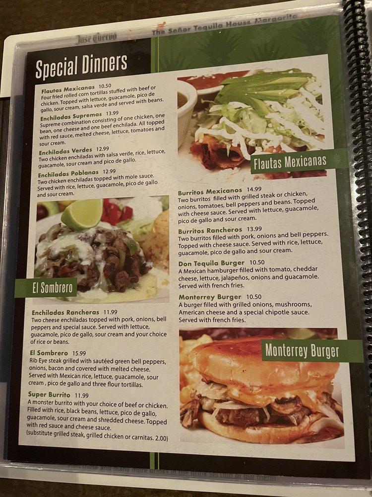 Menu at Señor Tequila Mexican Grill - Westchase pub & bar, Tampa, Race ...