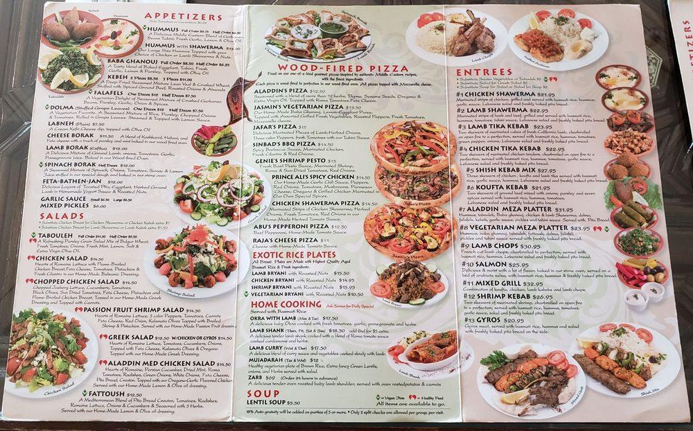 Mediterranean Food Menu