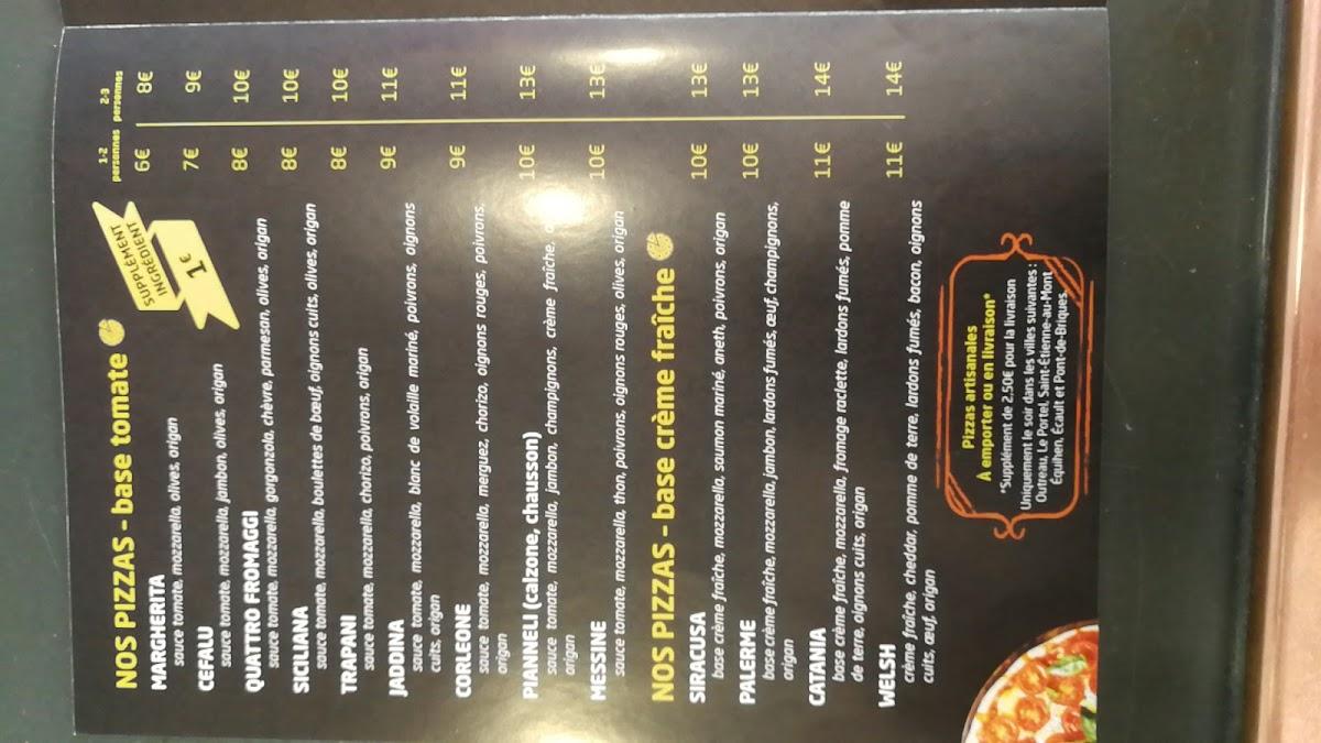 Menu at Nad Jac Le restaurant, Outreau