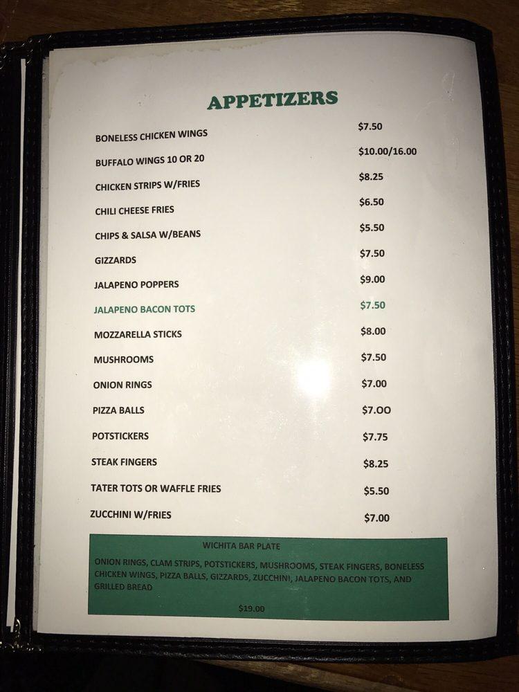 Menu at Wichita Puff's Pub, Gresham