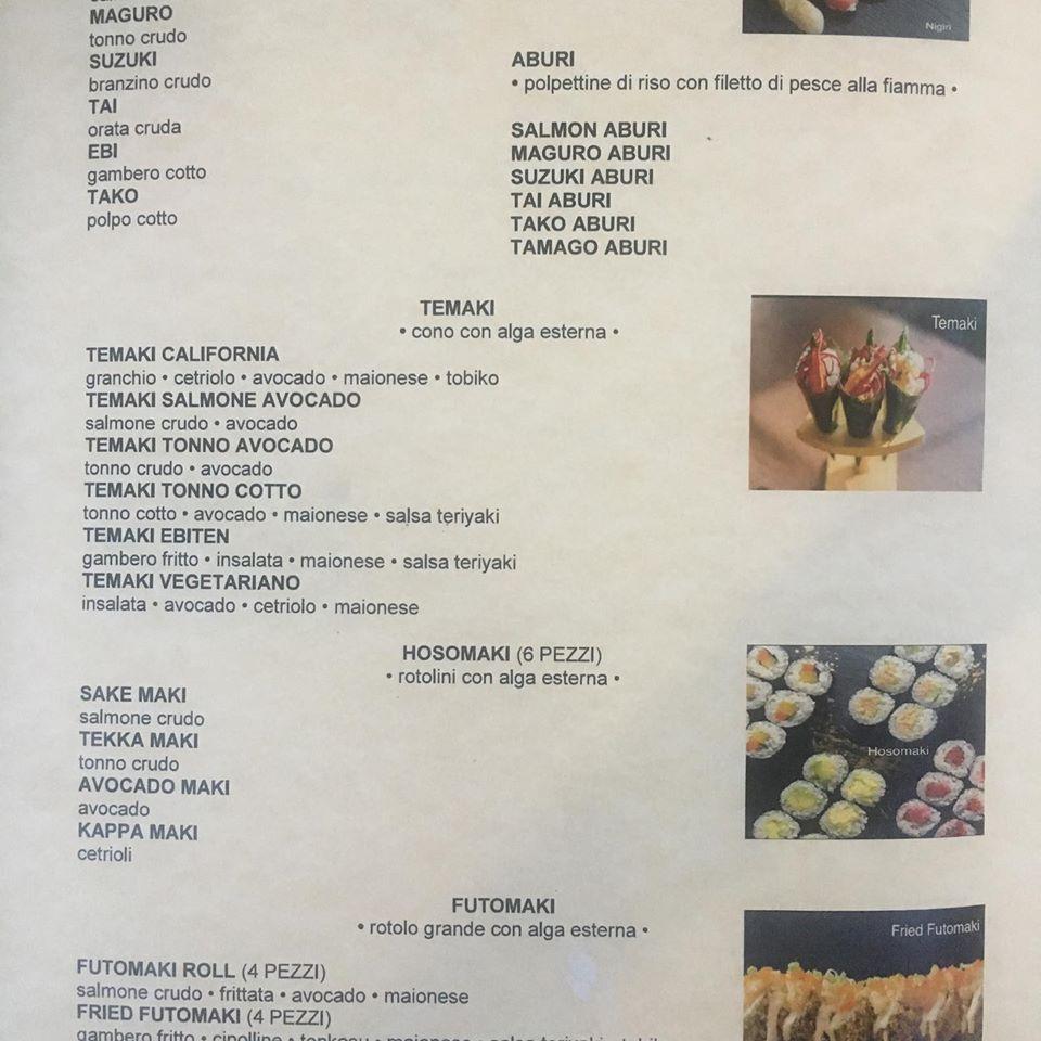 Speisekarte von Ikigai restaurant, Sansepolcro