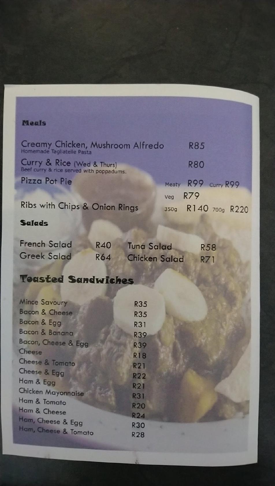 Menu at Filo's Restaurant & Pub, Sedgefield