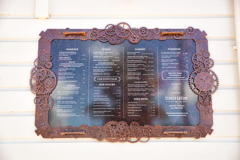 Menu at Stoked Eatery pub & bar, Te Kuiti