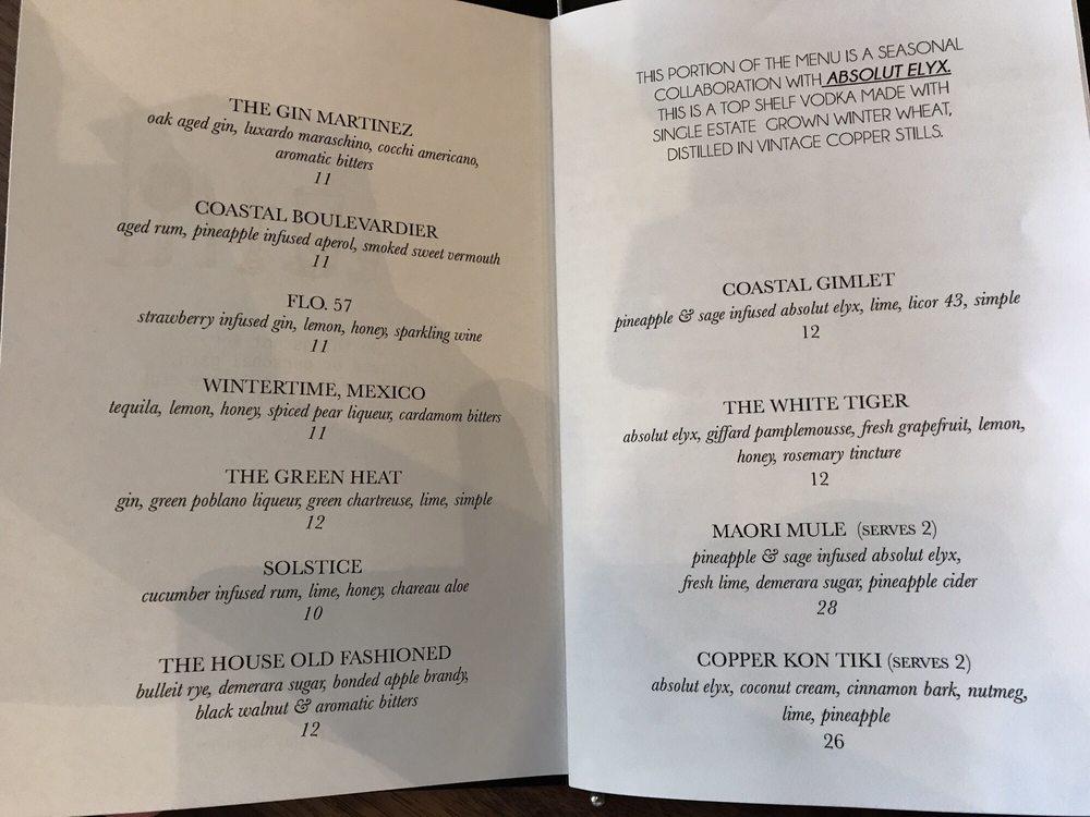 Menu at Point 57 Kitchen & Cocktails restaurant, Cape Coral