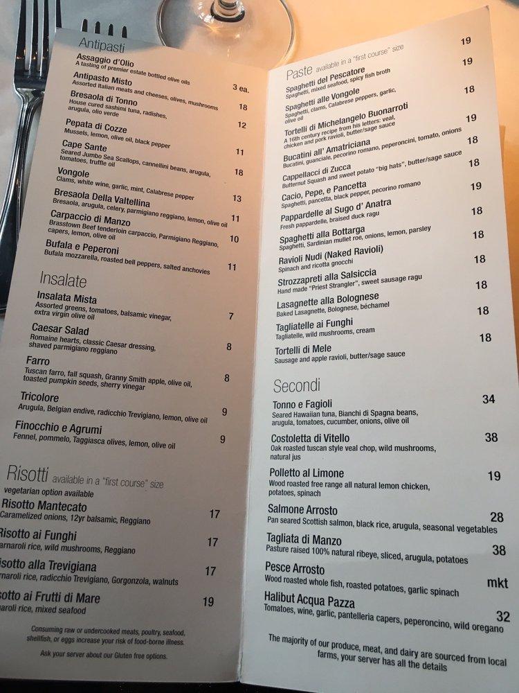 Menu at Sotto Sotto Restaurant, Atlanta