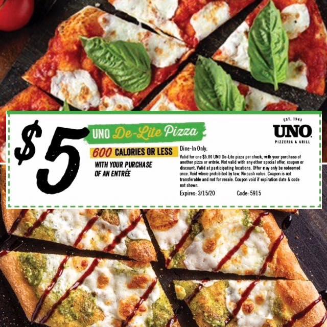 Menu at UNO Pizzeria & Grill, Millbury, 70 Worcester-Providence ...