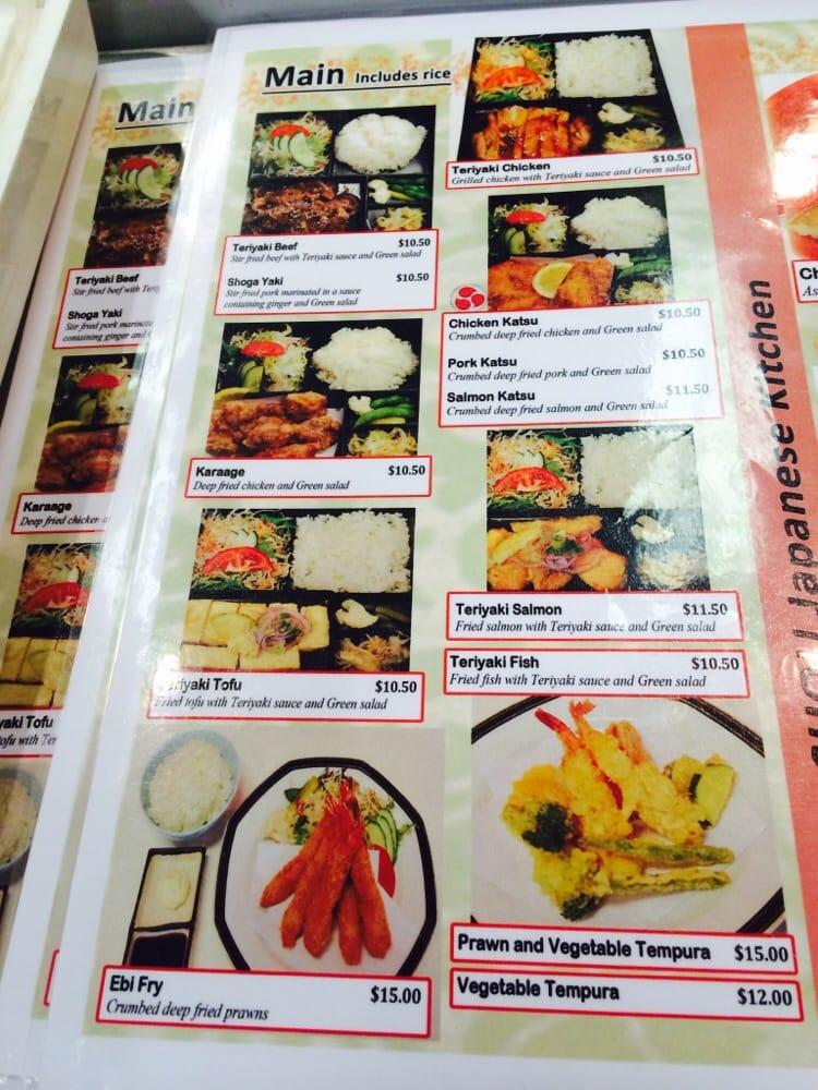 Menu at Shou Japanese Kitchen restaurant, Greenwood