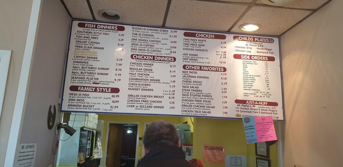 Menu at Fish N Chicken restaurant, Littlefield