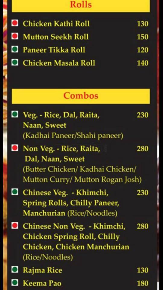 Menu at The Night Kitchen, Delhi