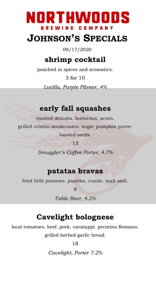 Menu at Johnsons Dairy Bar, Northwood