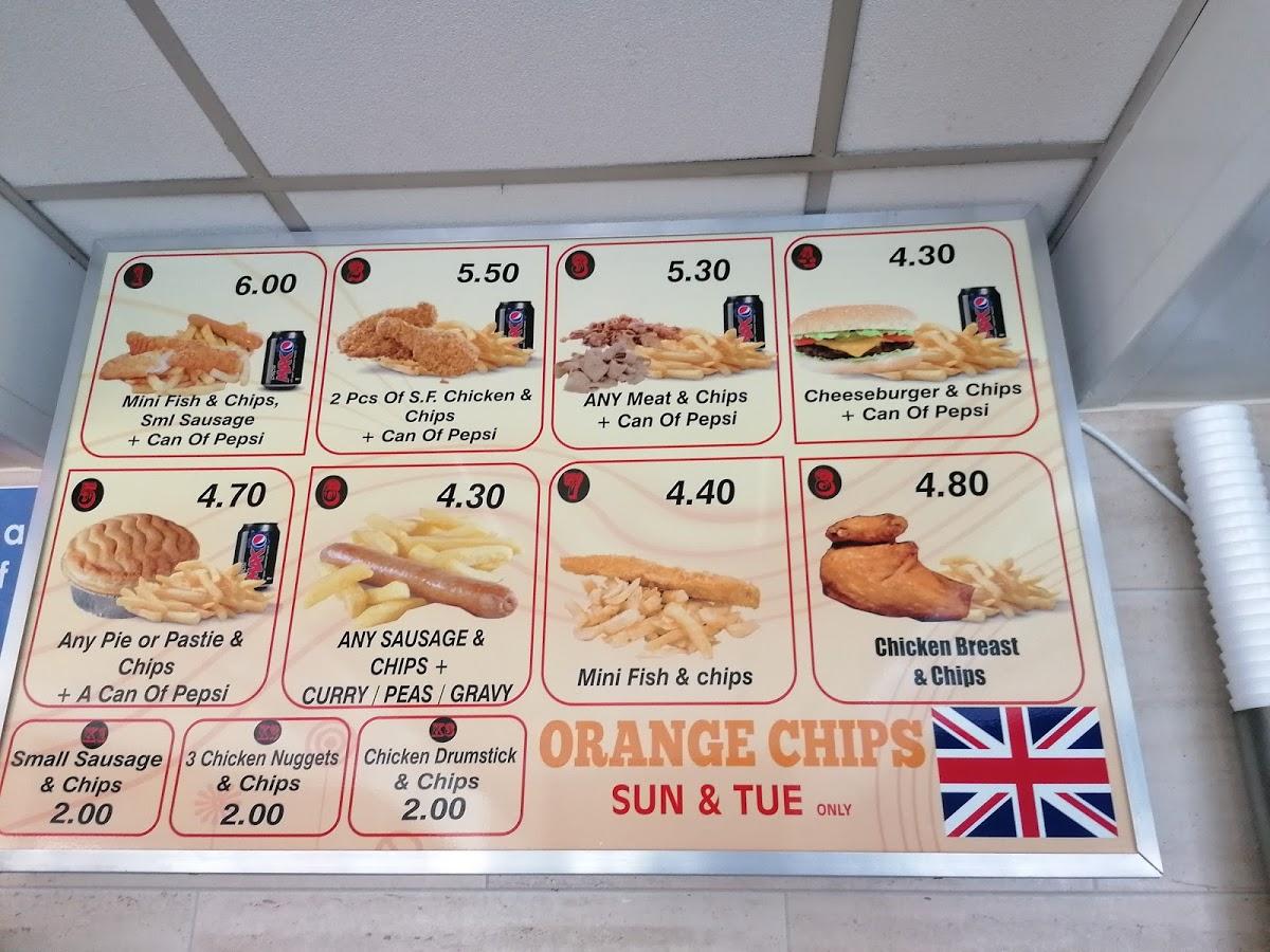 Menu at Oceans Fish Bar, Bromsgrove