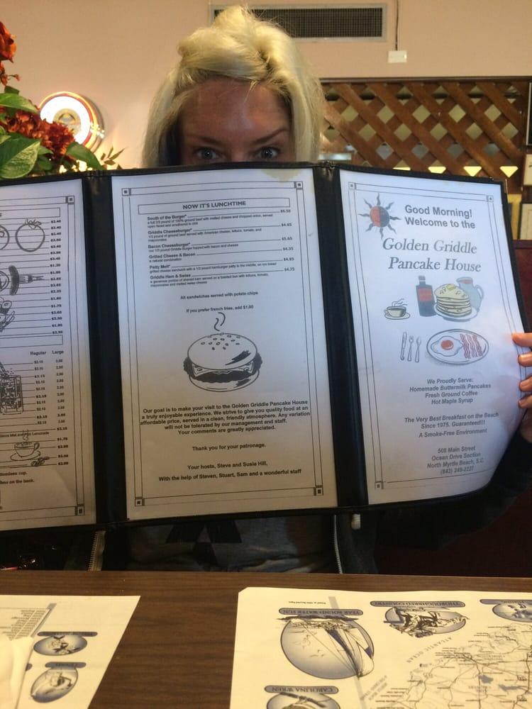 Menu at Golden Griddle Pancake House restaurant, North Myrtle Beach