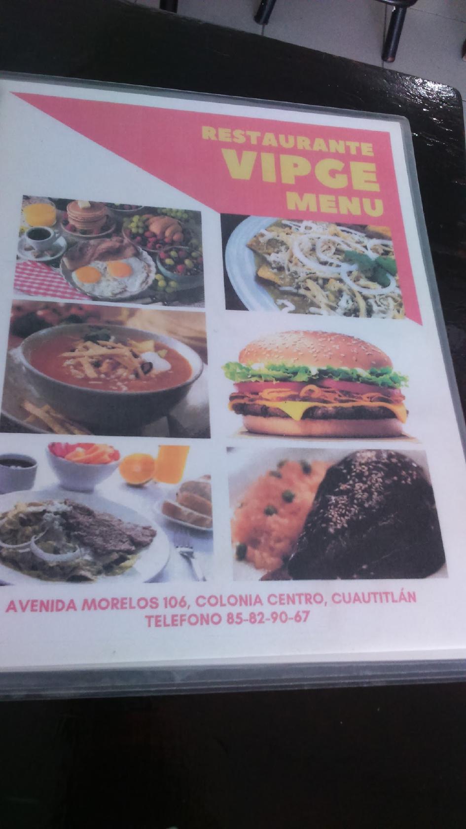 Menu at Restaurante VIP, Cuautitlan