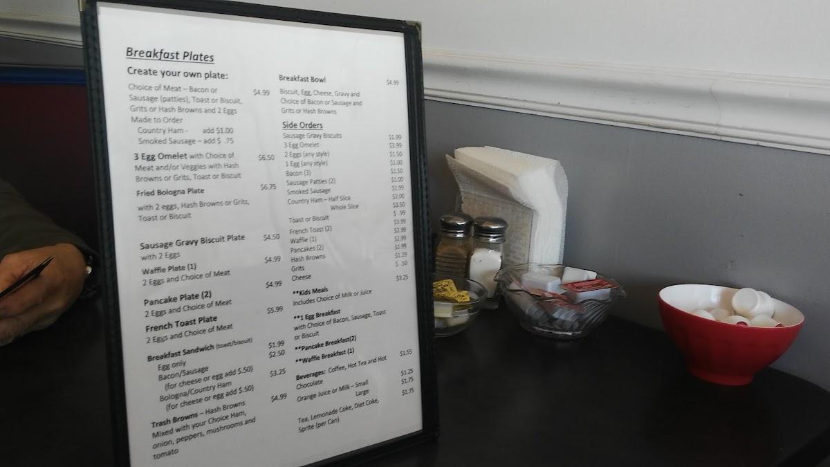 Menu at The Georgia Street Cafe, Fountain Inn