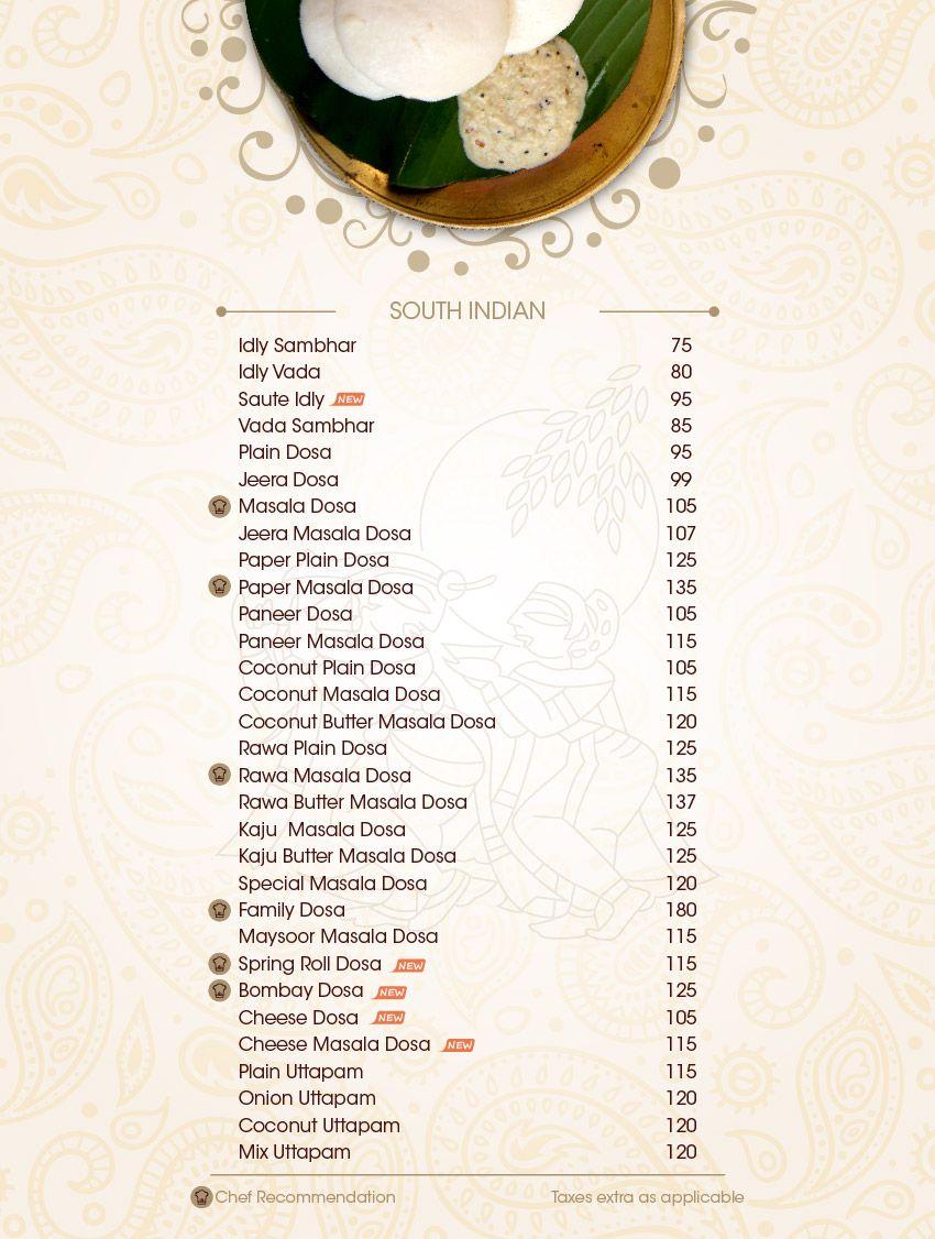 Menu at Kaveri Restaurant, Ranchi, Shop 9-11