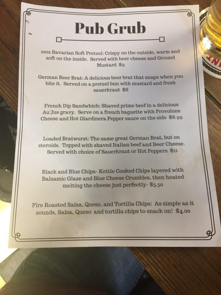 Menu at Growler Country pub & bar, Tallahassee