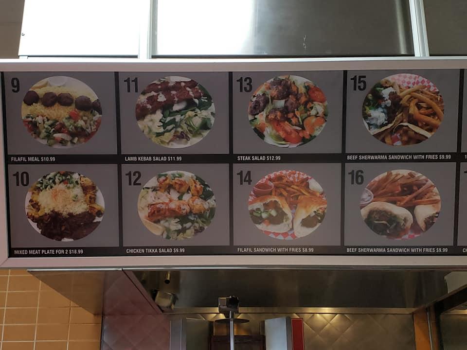 Menu at Newroz Kebab restaurant, Moorhead