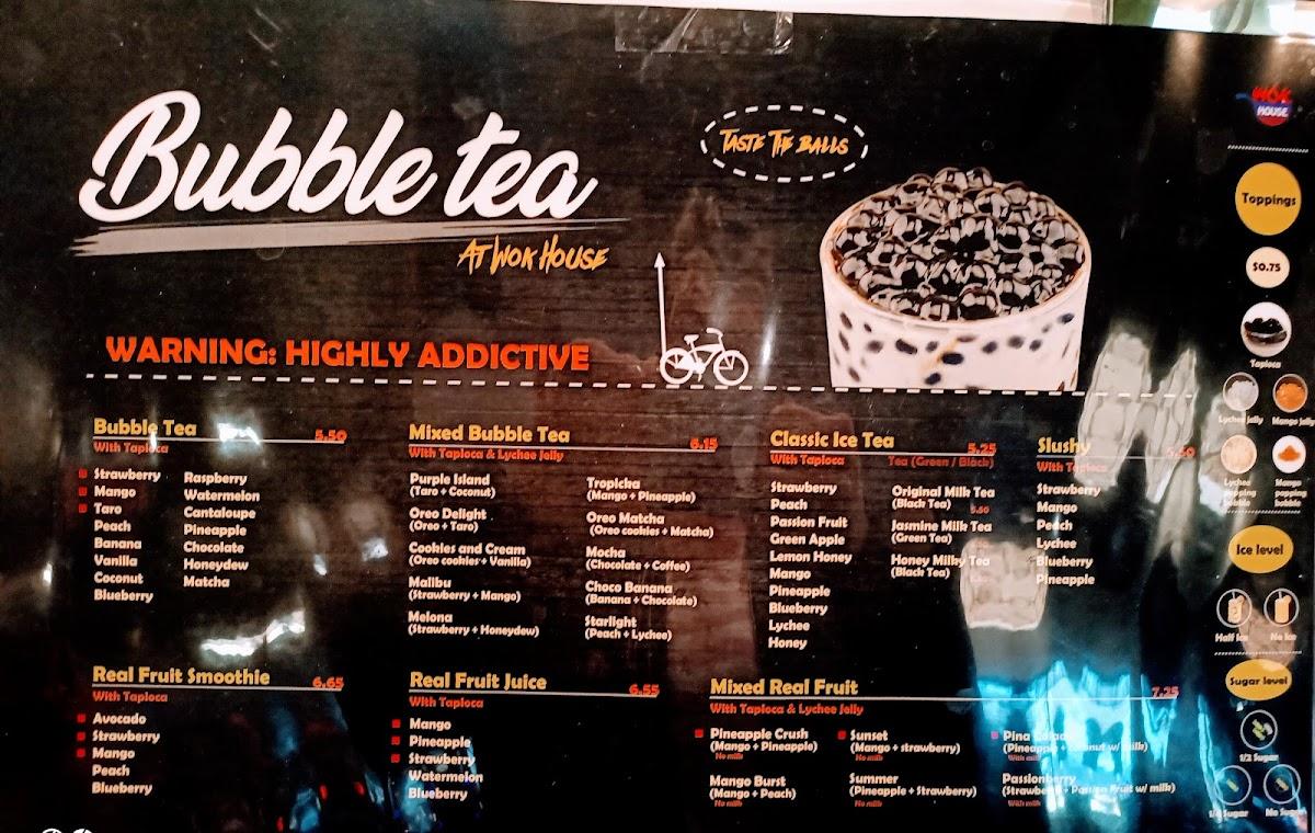 Menu at Wok House restaurant, St. Albert, 388 St Albert Trail