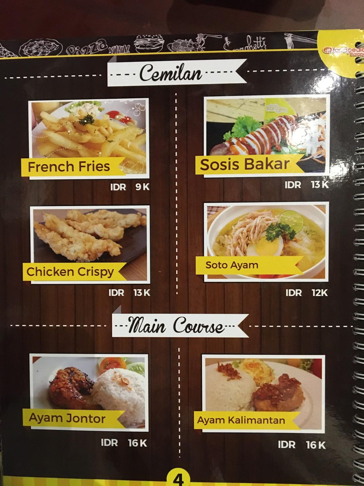 Carta del restaurante Foodpedia Batang, Batang