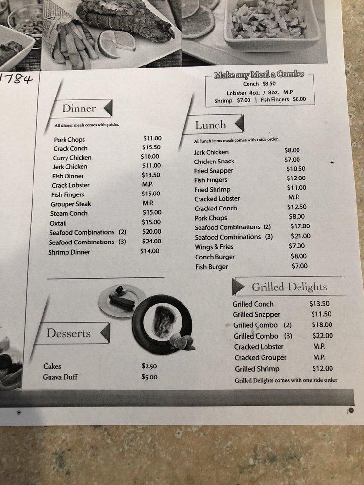 Menu at Conch Heaven desserts, Plantation, W Broward Blvd