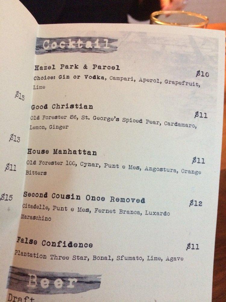 Menu at Mabel Gray restaurant, Hazel Park
