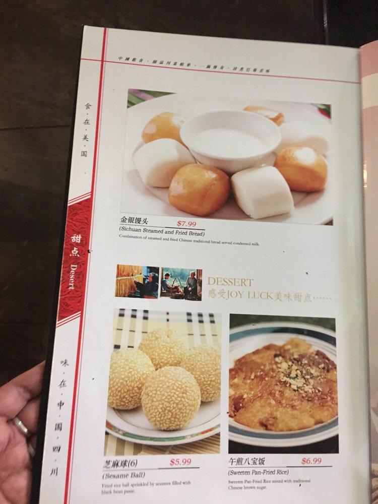 Menu at Joy Luck Chinese Buffet restaurant, Brentwood