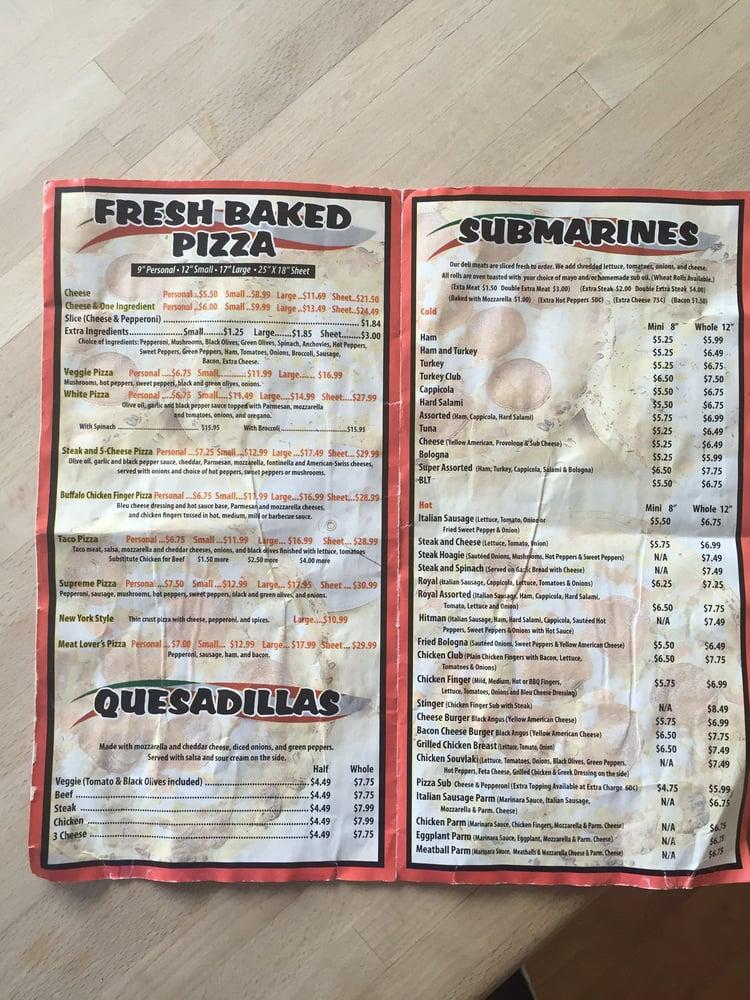 Menu at Lakeview Corner Store & Pizzeria, Wanakah, Lake Shore Rd