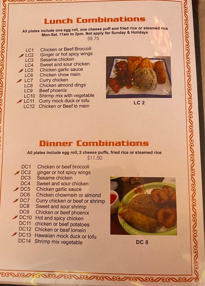Menu at Vina Restaurant, Saint Paul