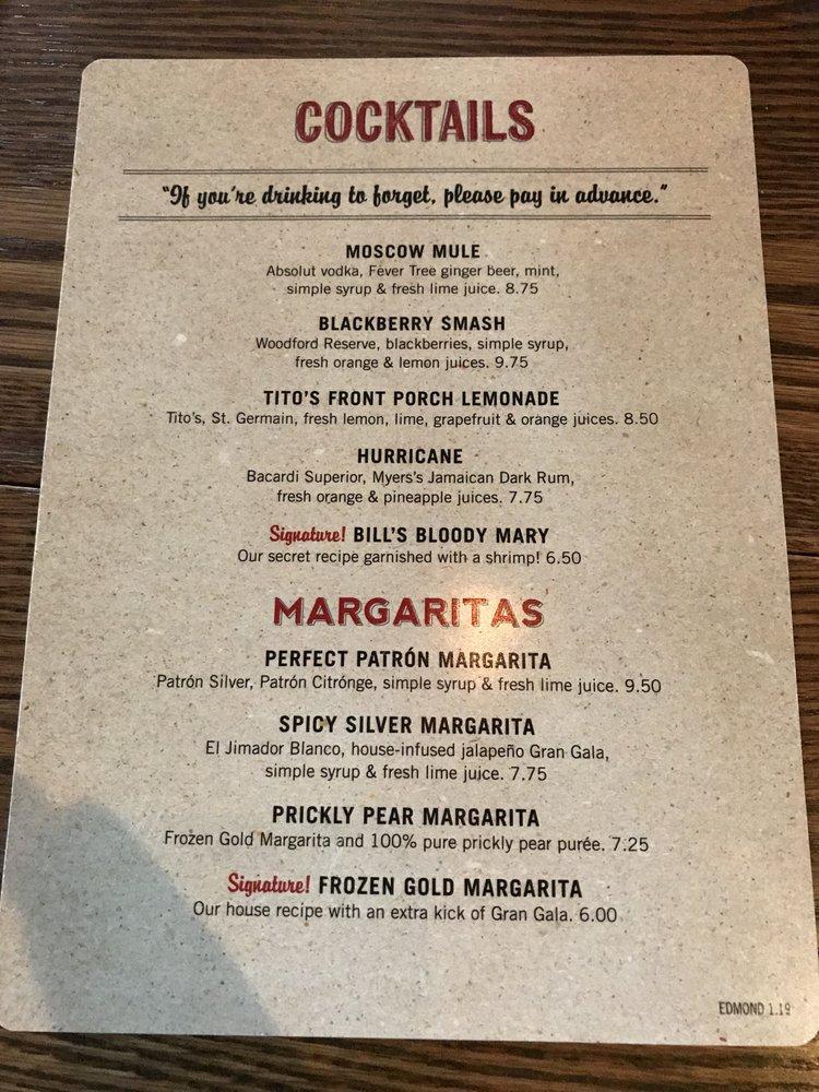 Menu at Fish City Grill restaurant, Edmond, 1389 E 15th St #104