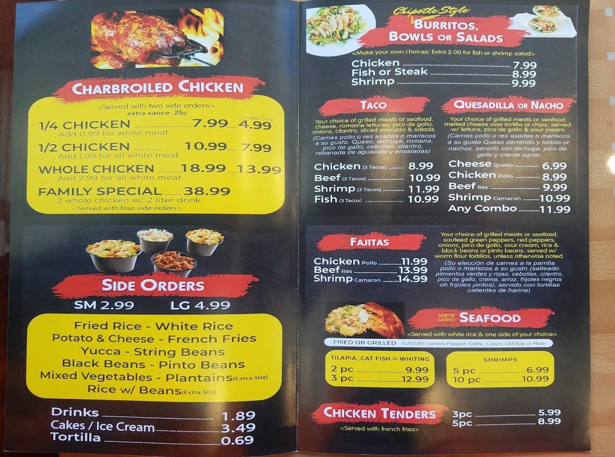 Menu at DC Charbroiled Chicken & Grill restaurant, Greenbelt