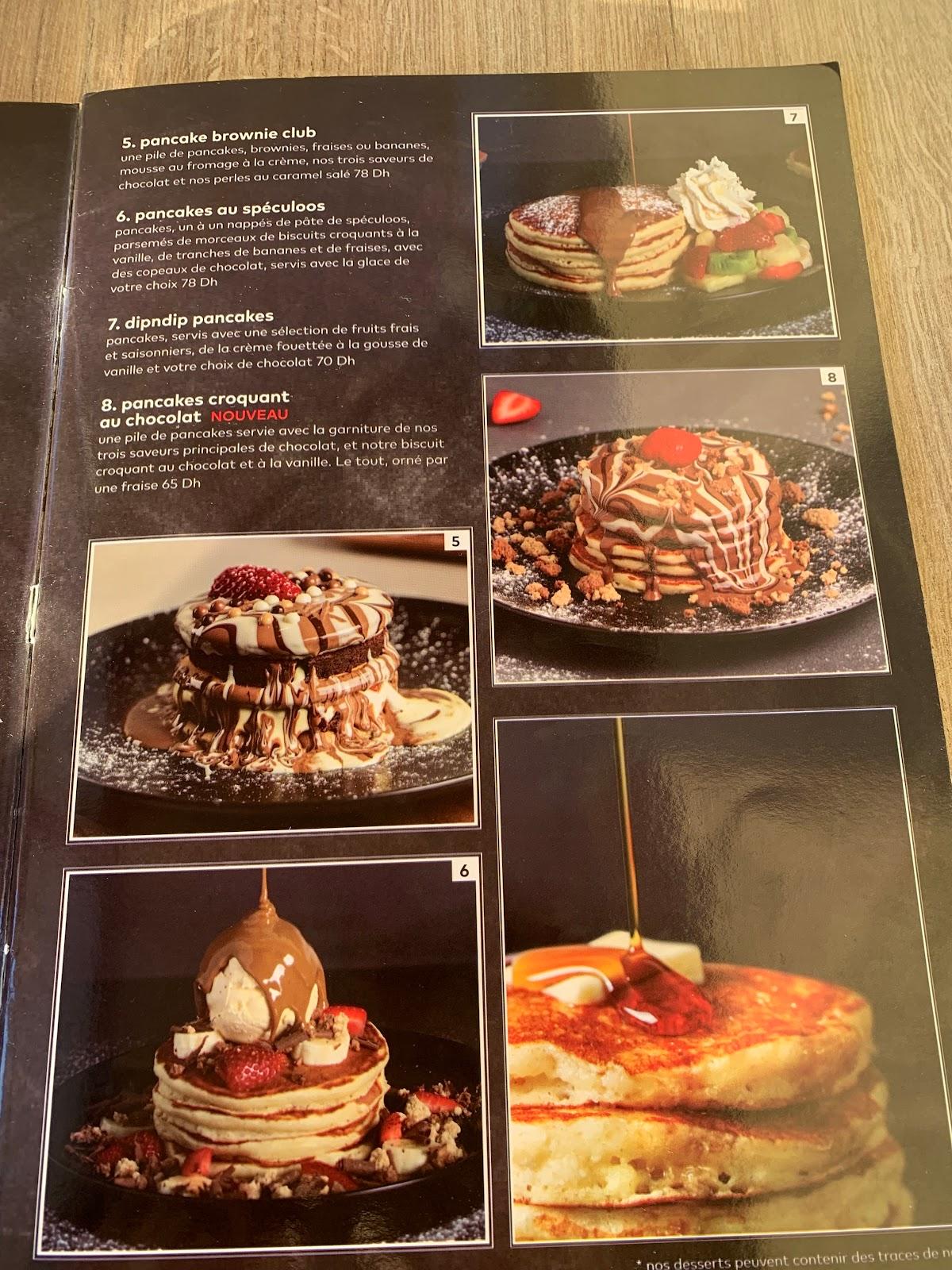 Menu at dipndip Morocco Mall cafe, Casablanca, H7GV+WVX