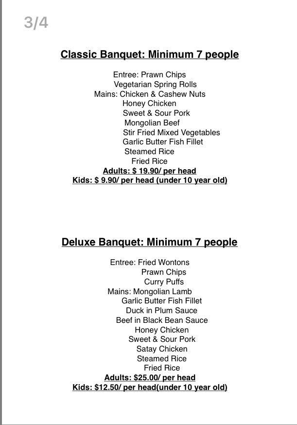 Menu at Hibiscus Restaurant Shailer park, Loganholme