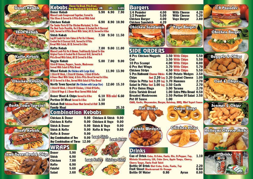 Menu at Kebab Centre fast food, Aldershot