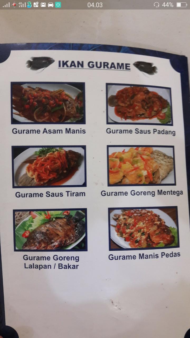 Menu at PONDOK IKAN BAKAR SEAFOOD DAN LALAPAN restaurant, Denpasar, Jl ...