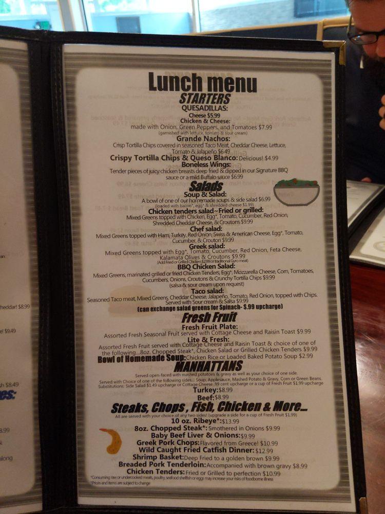Menu at By Hand and Fork restaurant, Muncie