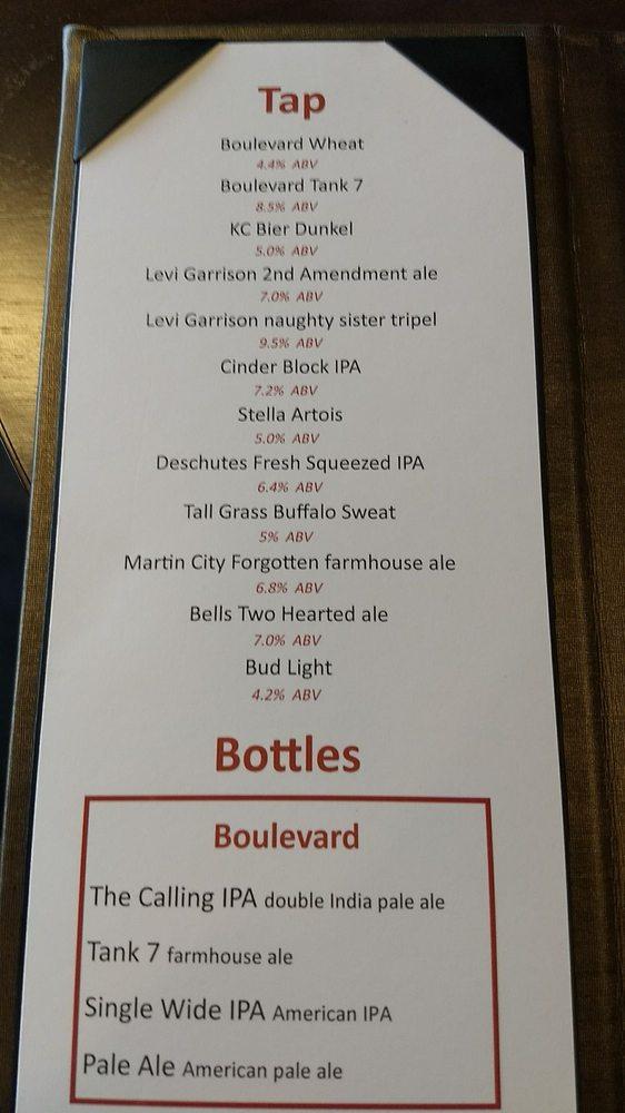 Menu at The Bistro - Eat. Drink. Connect. pub & bar, Kansas City