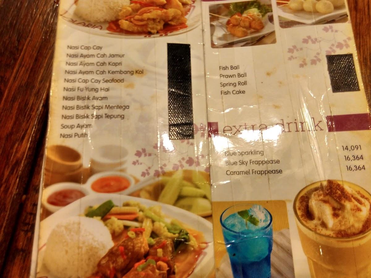 Menu at Solaria Cafe, Kuta Selatan, Bandar Udara Internasional Ngurah Rai