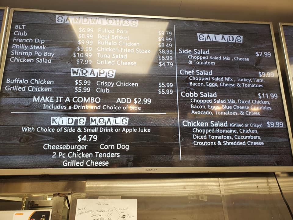 Menu at The Dari restaurant, Greenwood