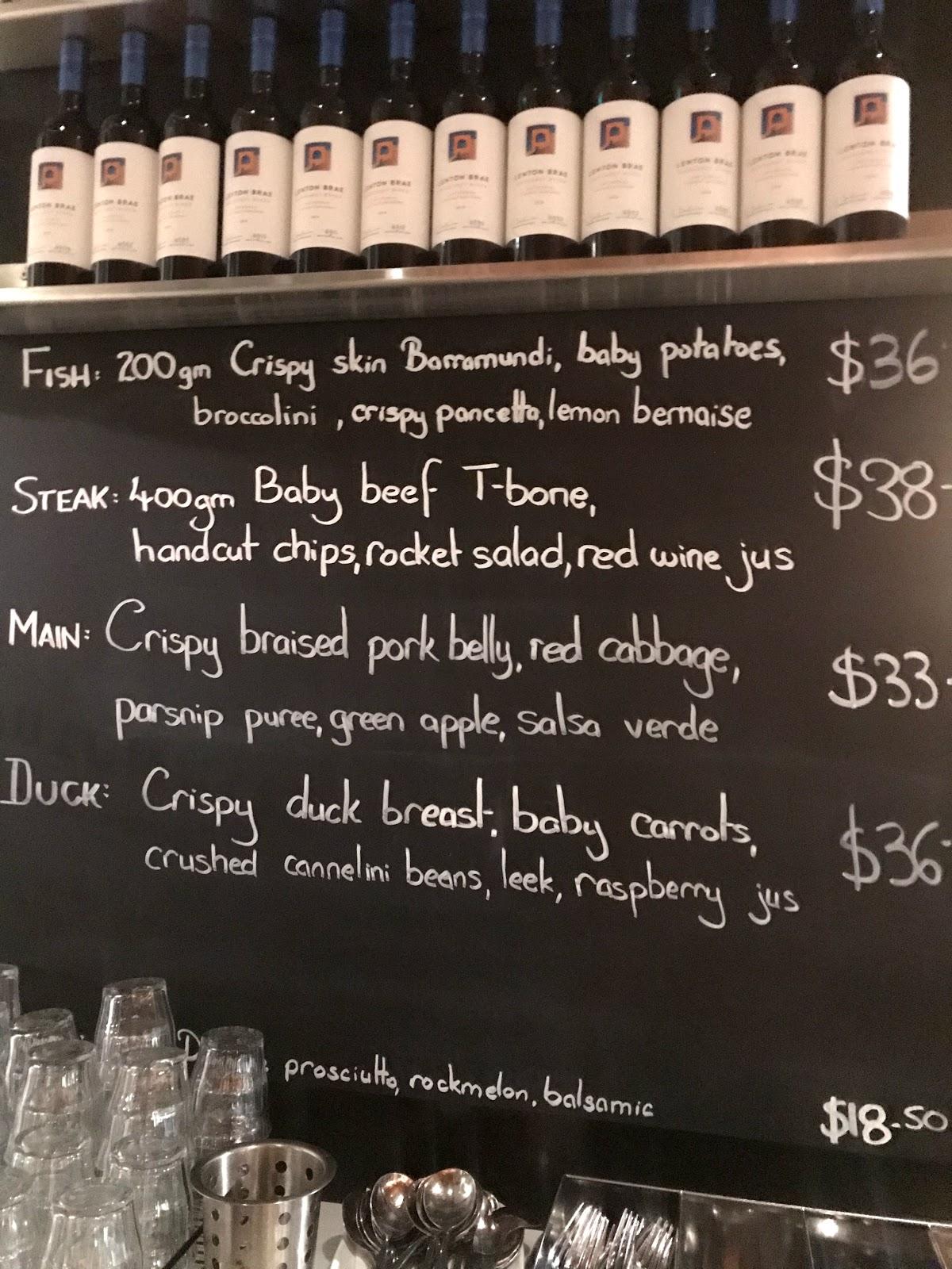 Menu at The Italian on Mends St restaurant, South Perth