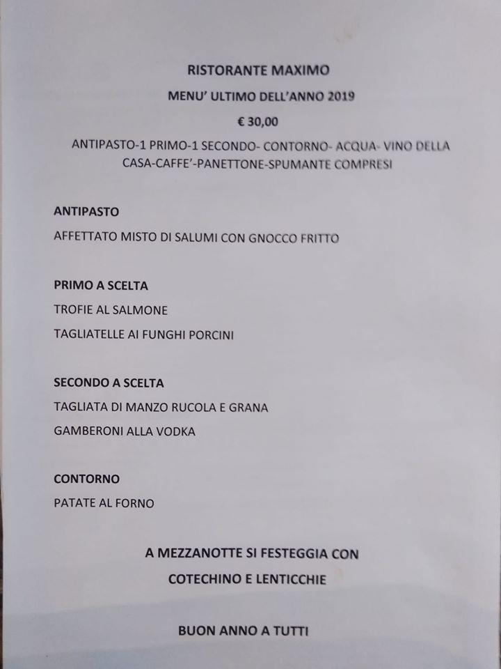 Menu at Ristorante Pizzeria MAXIMO, Pieve Emanuele