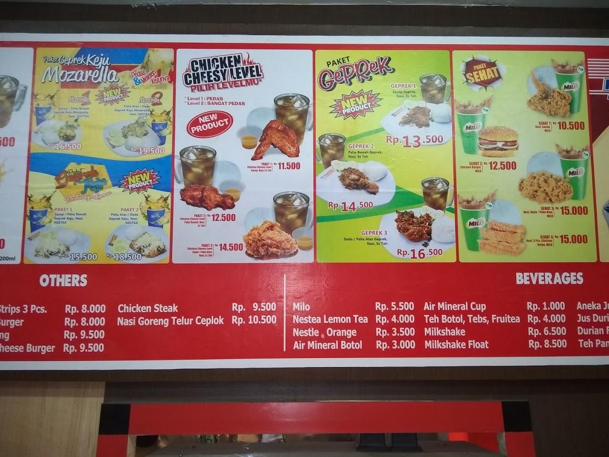 Menu at Rocket Chicken Kadipaten restaurant, Jatiwangi