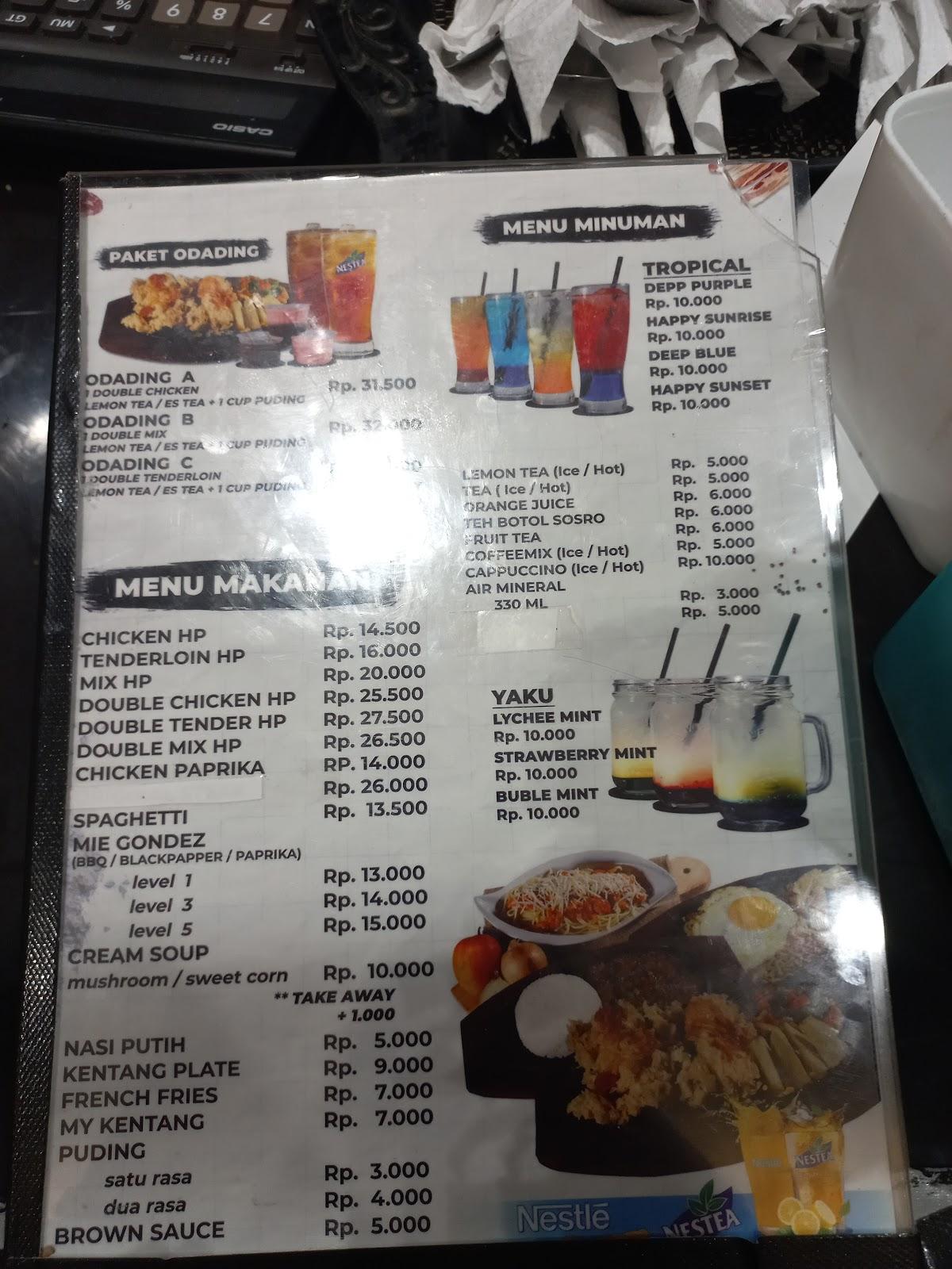 Menu at Steak Moen Moen Kukusan restaurant, Depok
