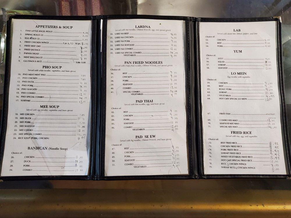 Menu at Hot Cafe, Atlanta, Riverdale Rd