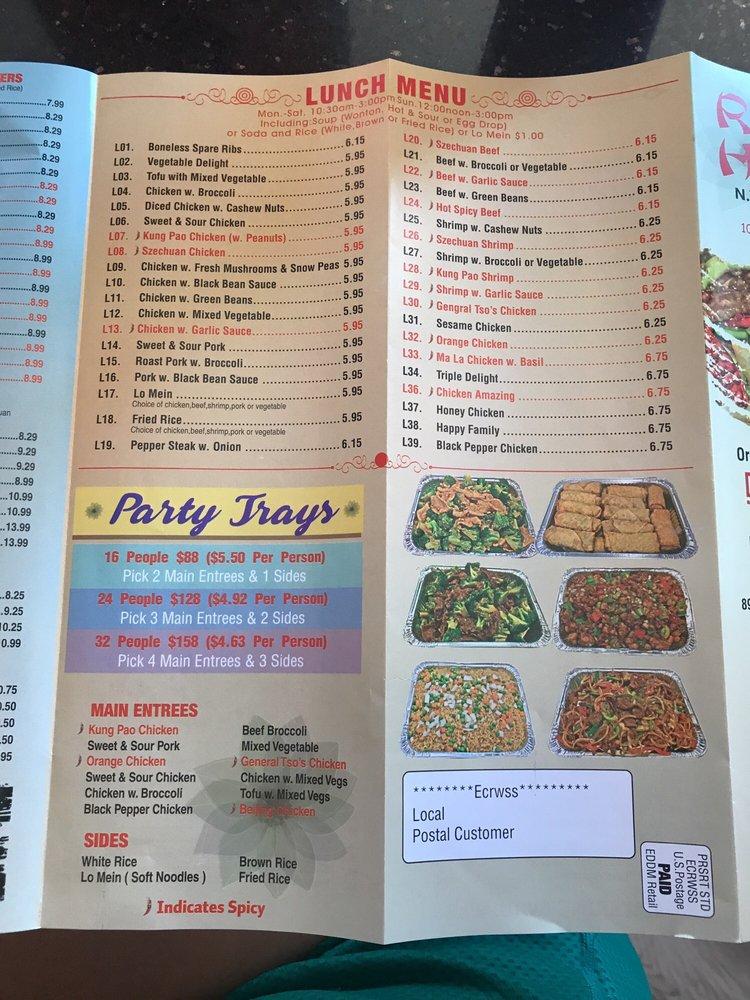 Menu at Red House restaurant, Scottsdale