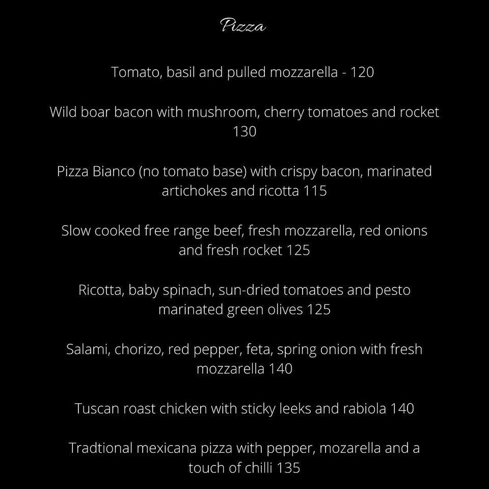 Menu at Il Contadino restaurant, Johannesburg, Corner 4th Avenue & 7th ...