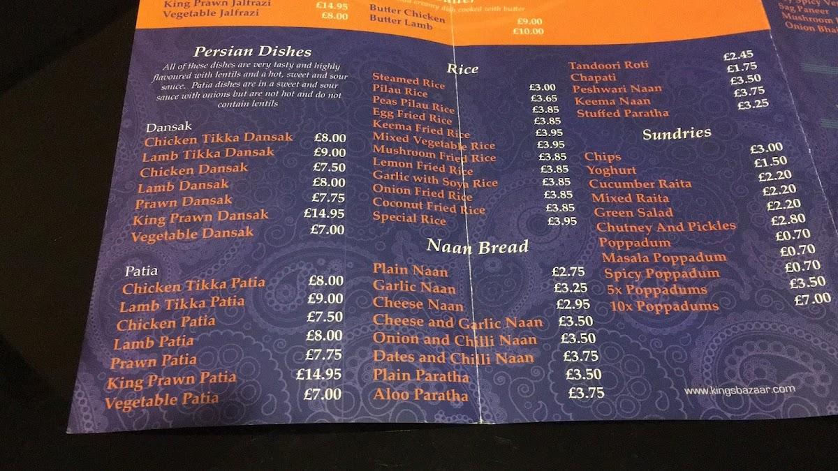 Menu at Safar Indian And Seafood Restaurant, Axminster, Axminster