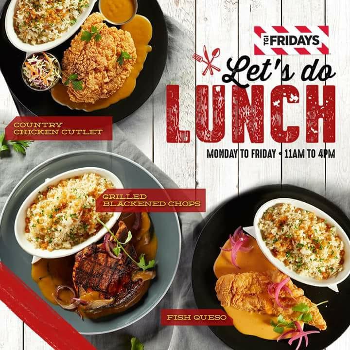 Menu at Tgif marquee mall restaurant, Angeles