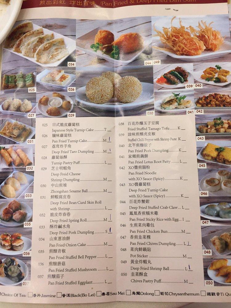 Carta del restaurante Tai Wu, Millbrae