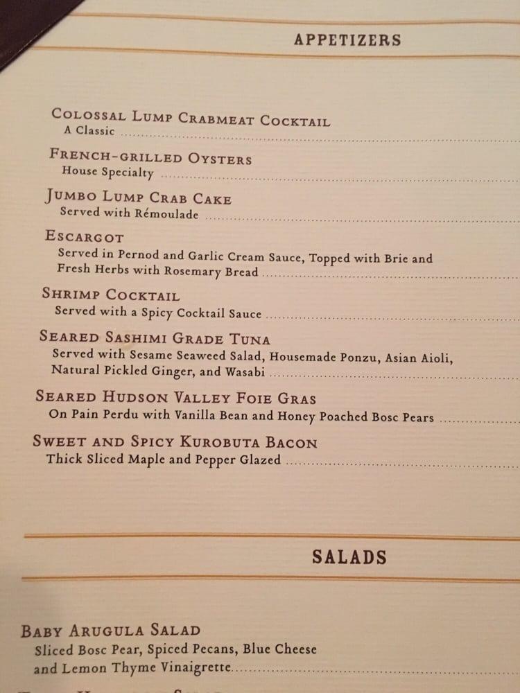 Menu at Bohanan's Prime Steaks and Seafood pub & bar, San Antonio